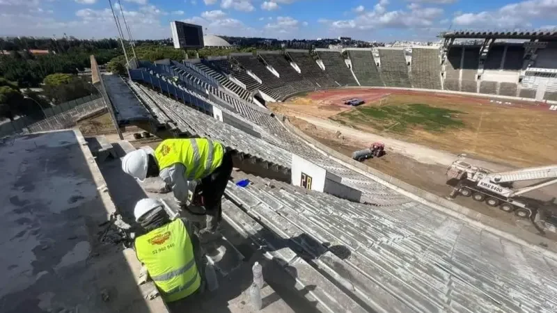 Les travaux de rénovation du Stade d'El Menzah à l'arrêt | Mosaique FM